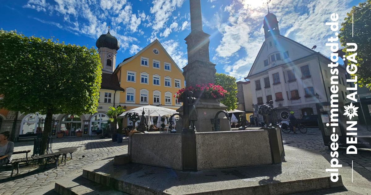 Immenstadt im Allgäu - Historische Altstadt mit belebten Kern